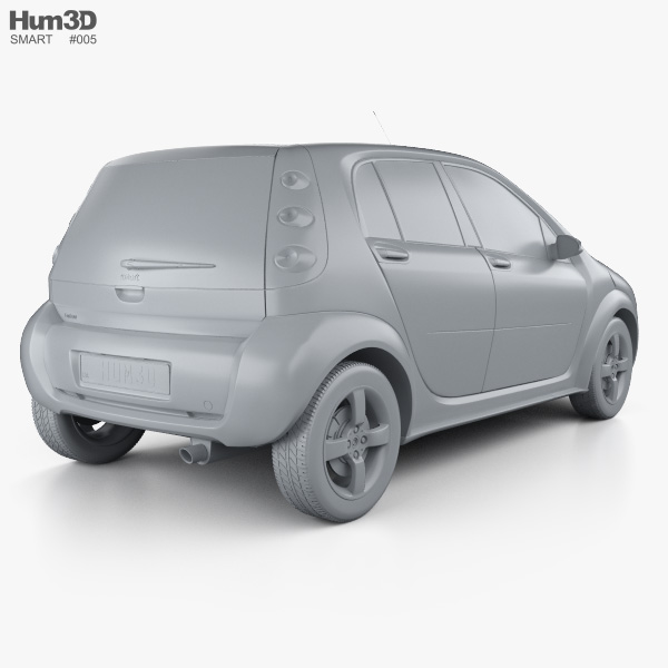 Smart Forfour 2008 3D model - Download Hatchback on 3DModels.org