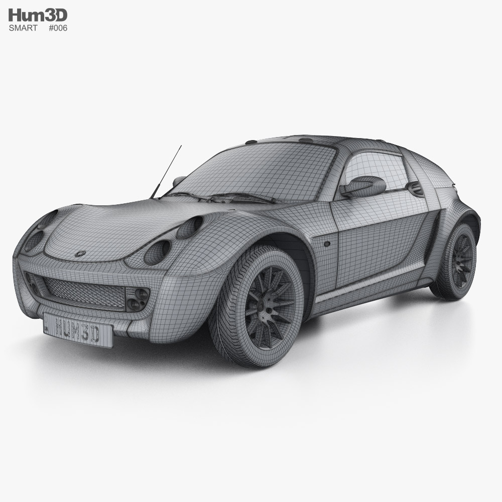 Smart Roadster Coupe 2008 3D model - Download Sports car on 3DModels.org