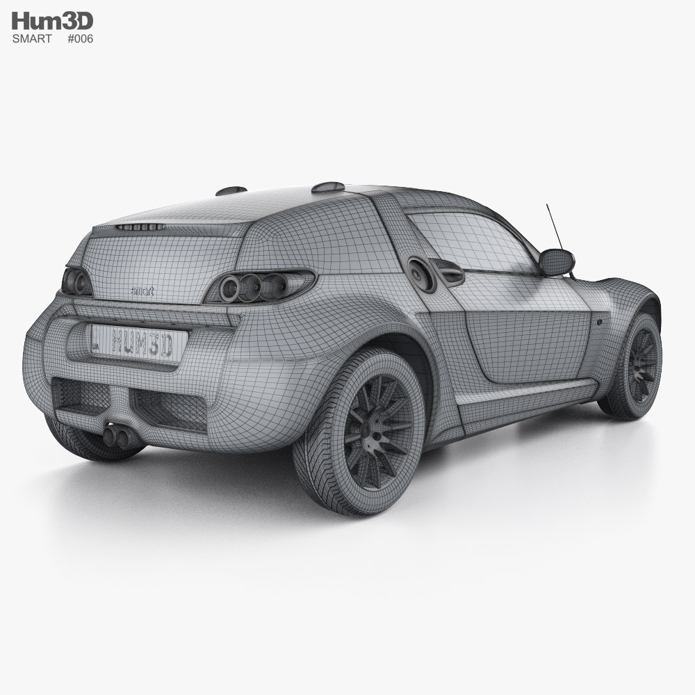 Smart Roadster Coupe 2008 3D model - Download Sports car on 3DModels.org