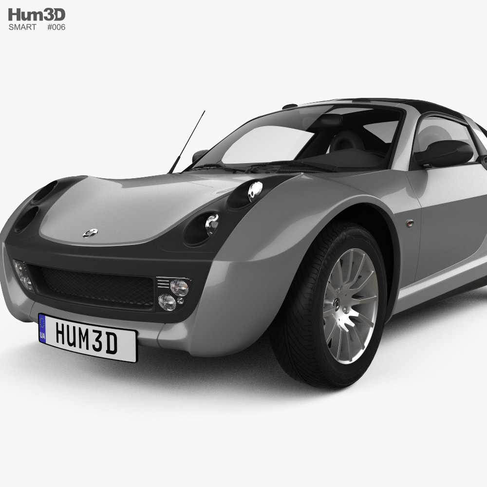 Smart Roadster Coupe 2008 3D model - Download Sports car on 3DModels.org