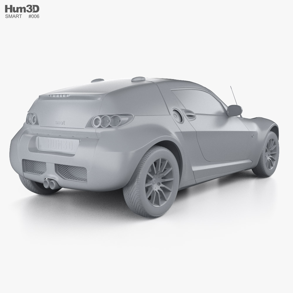 Smart Roadster Coupe 2008 3D model - Download Sports car on 3DModels.org