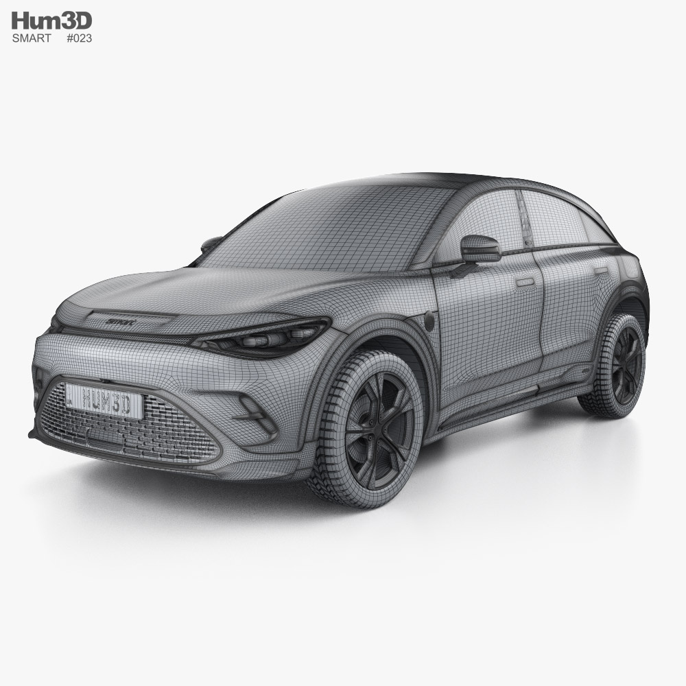 Smart 3 Brabus 2025 3D model - Download Crossover SUV on 3DModels.org