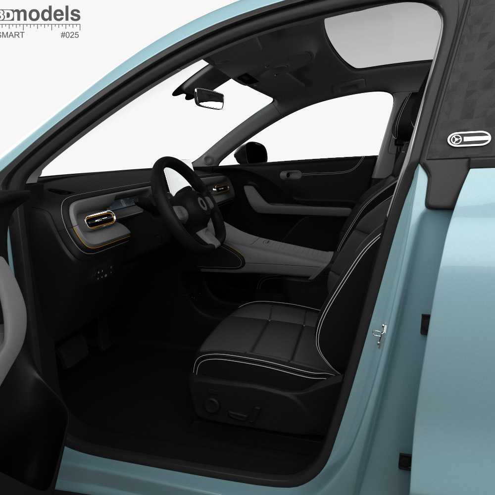 Smart 3 Pulse with HQ interior 2025 3D model - Download Hatchback on ...