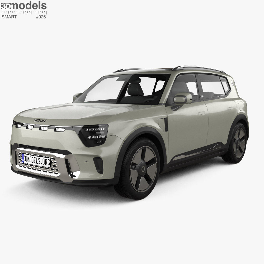 Smart 5 Premium 2025 3D model - Download Hatchback on 3DModels.org