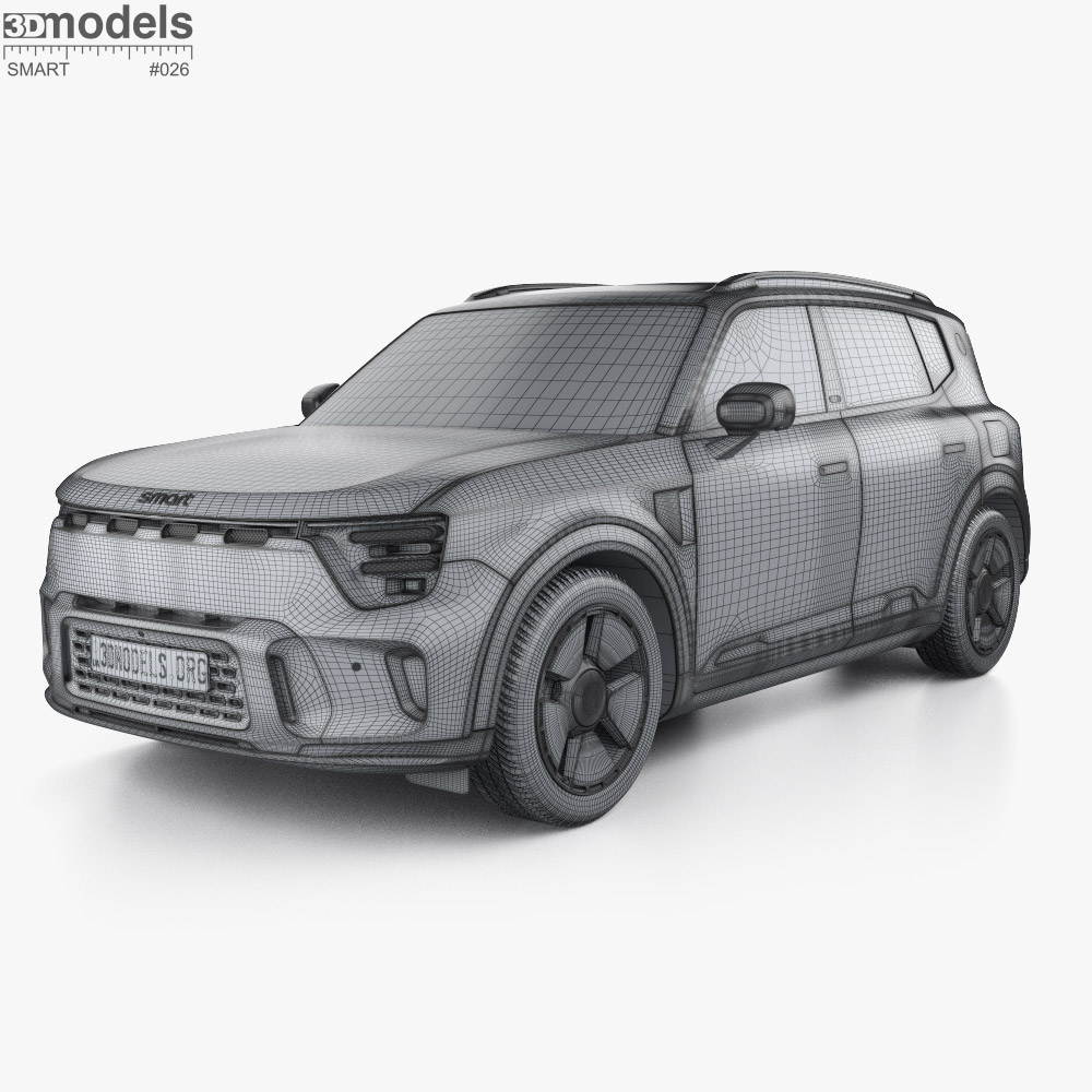 Smart 5 Premium 2025 3D model - Download Hatchback on 3DModels.org