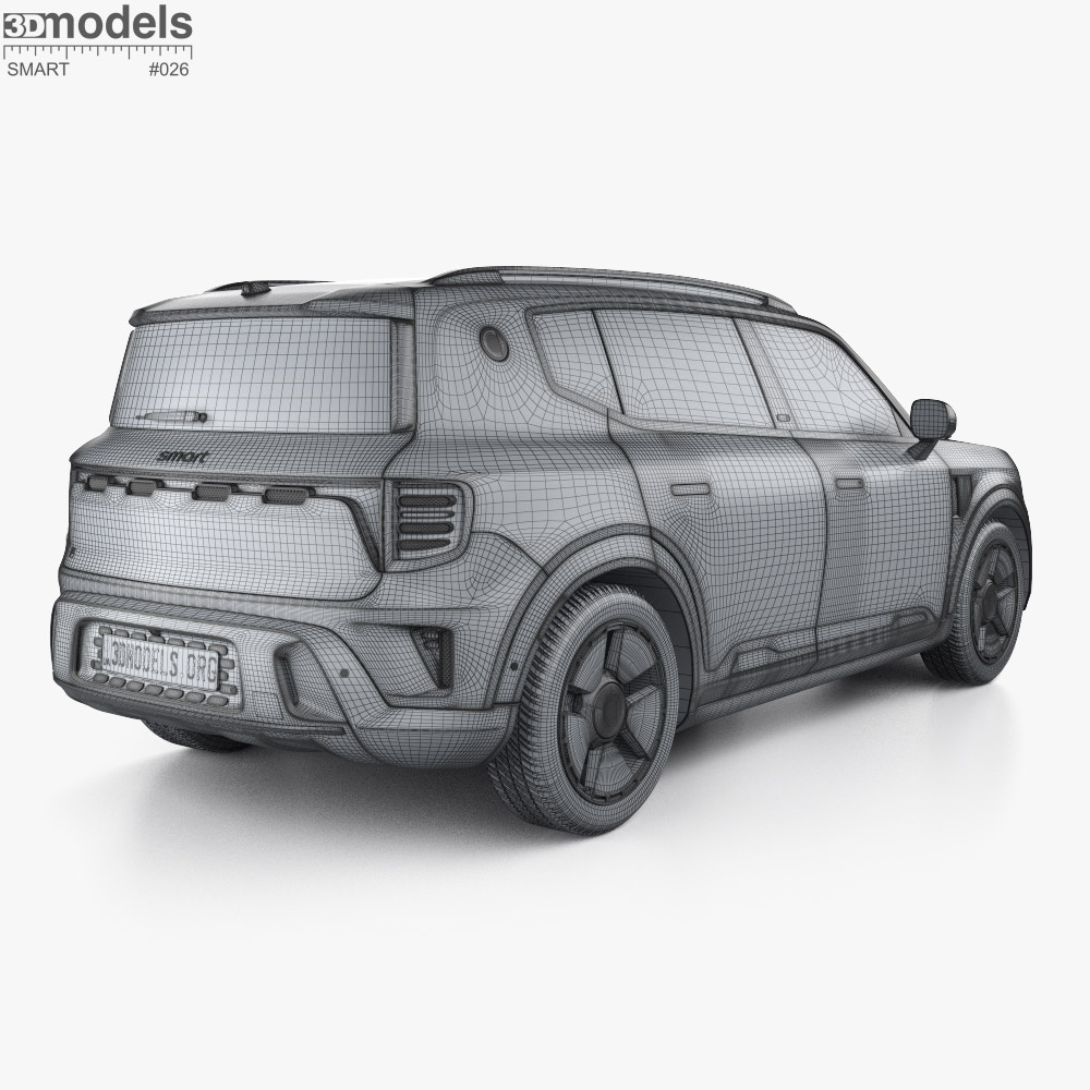 Smart 5 Premium 2025 3D model - Download Hatchback on 3DModels.org