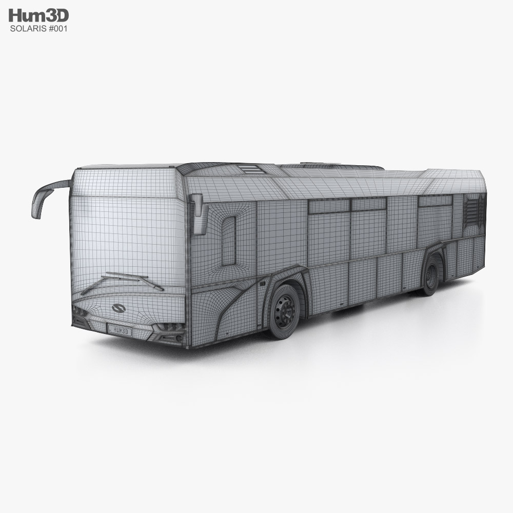 Solaris Urbino Bus 2017 3D model - Download Bus on 3DModels.org