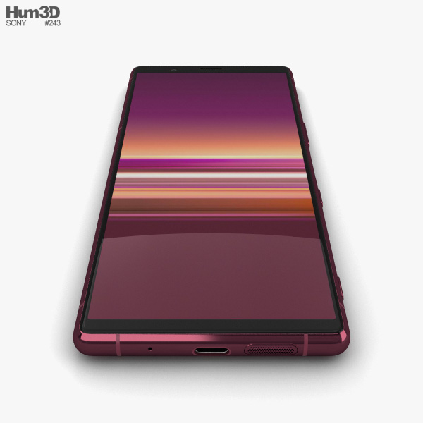 Sony Xperia 5 Red 3D模型 - 下载 智能手机 on 3DModels.org