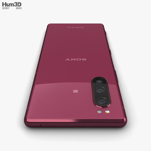 Sony Xperia 5 Red 3D model - Download Phones on 3DModels.org