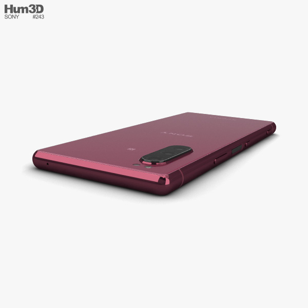 Sony Xperia 5 Red 3D model - Download Phones on 3DModels.org