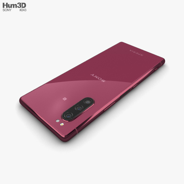 Sony Xperia 5 Red 3D model - Download Phones on 3DModels.org