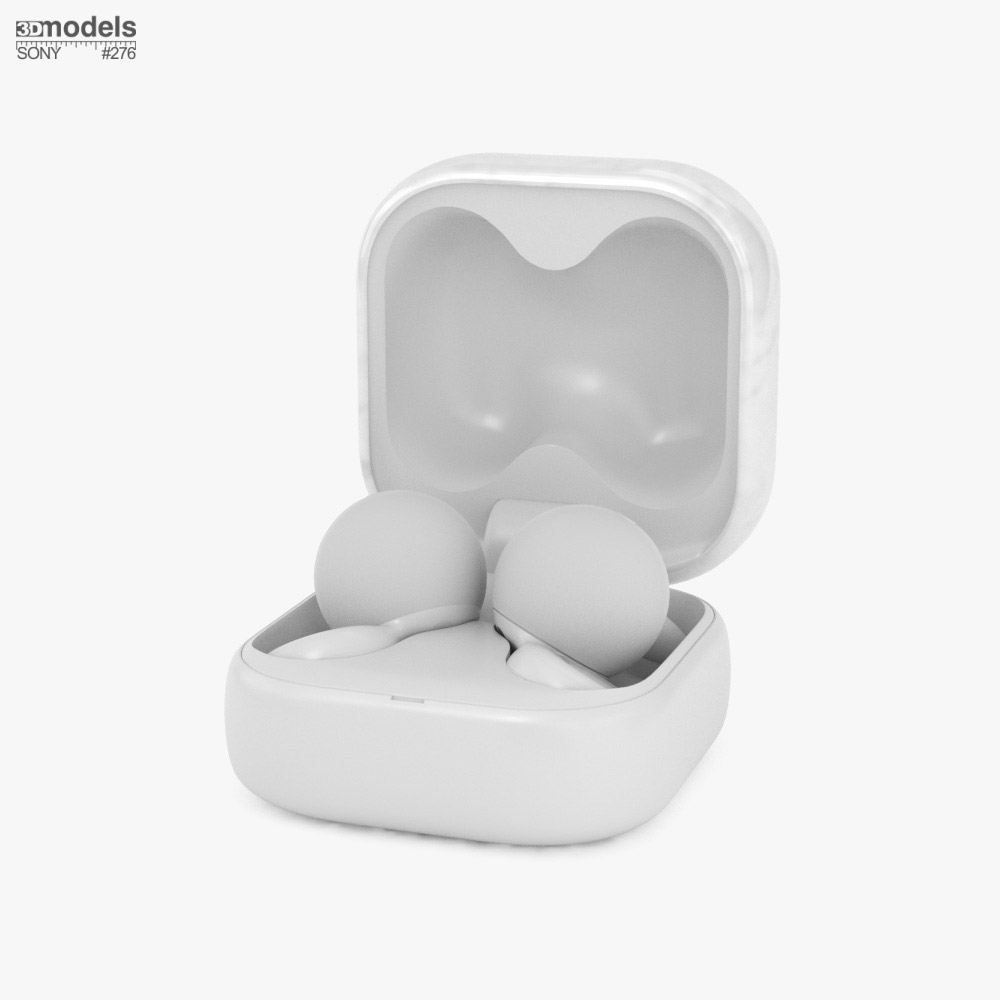 Sony LinkBuds Open in Wit 3D-model - Downloaden Audio-apparaten aan ...