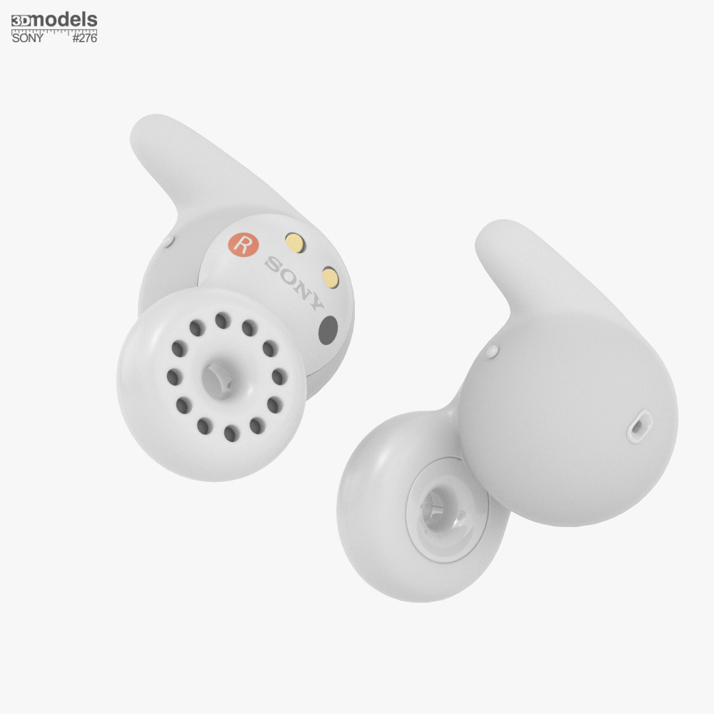 Sony LinkBuds Open in Wit 3D-model - Downloaden Audio-apparaten aan ...