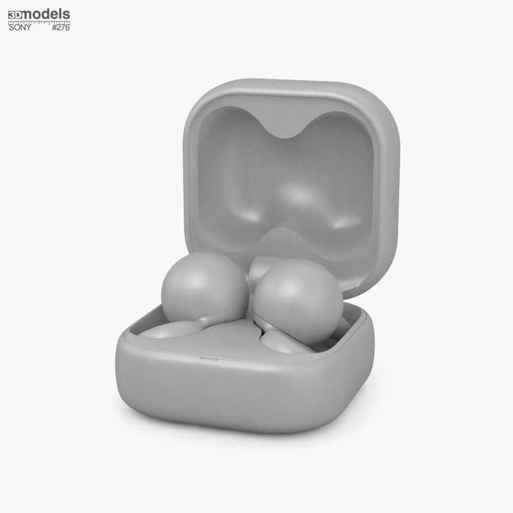 Sony LinkBuds Open in Wit 3D-model - Downloaden Audio-apparaten aan ...