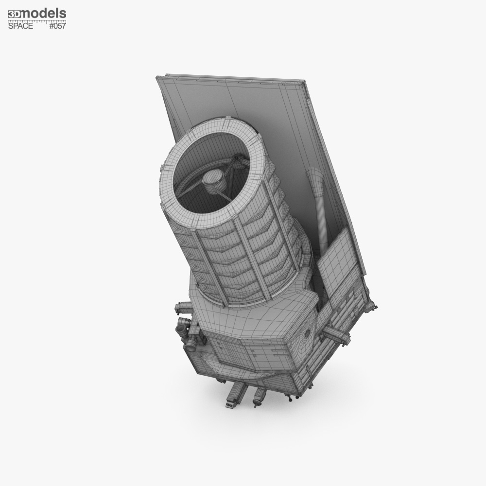 Euclid Spacecraft 3D 모델 - 다운로드 인공위성 on 3DModels.org