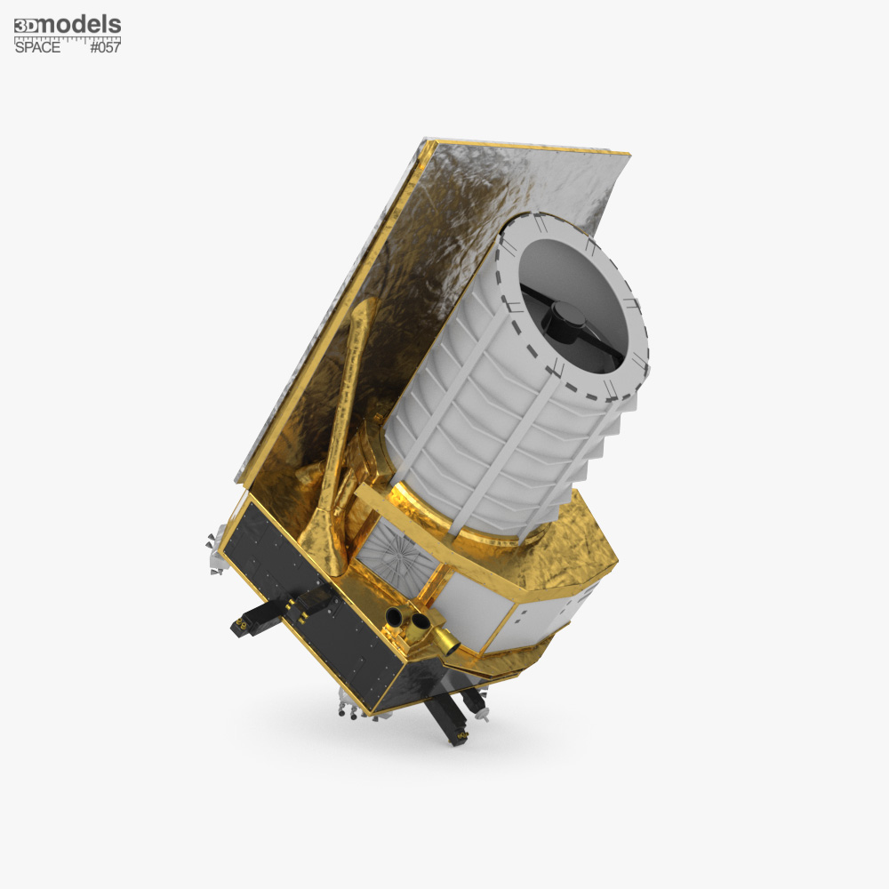 Euclid Spacecraft 3D 모델 - 다운로드 인공위성 on 3DModels.org