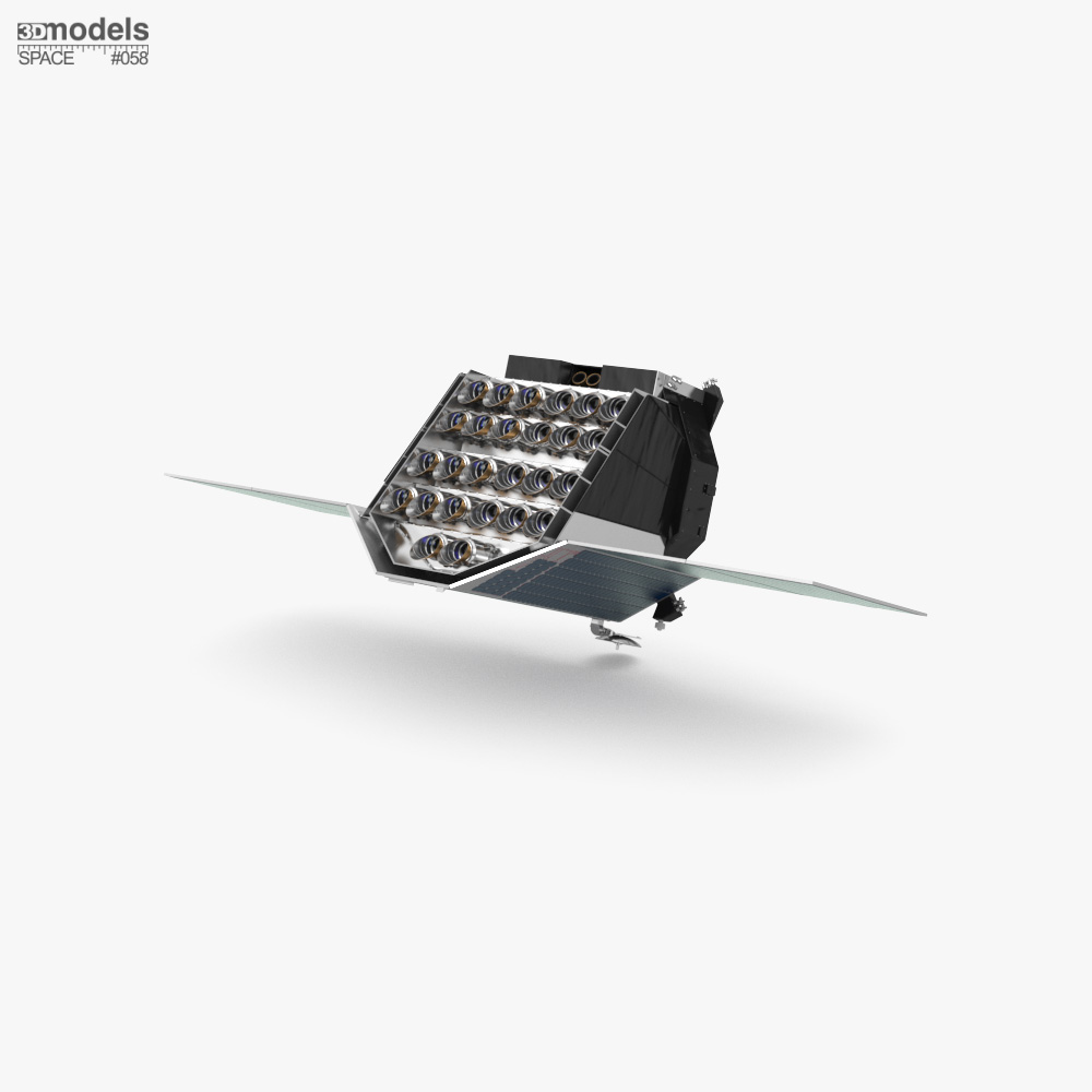 Space Telescope Plato 3D model - Download Satellite on 3DModels.org