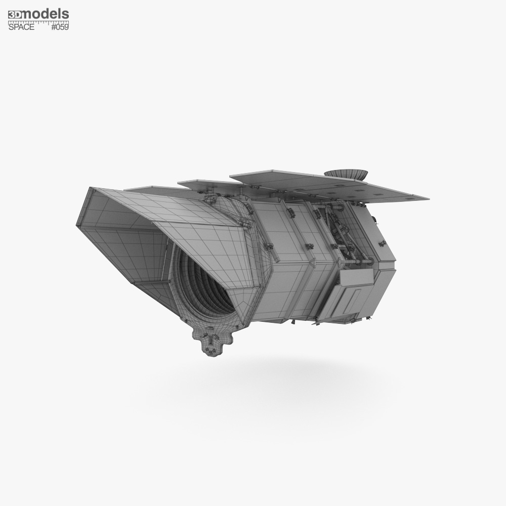 Nancy Grace Roman Space Telescope 3D model - Download Satellite on ...