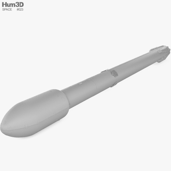 Falcon 9 3D model - Download Rockets on 3DModels.org