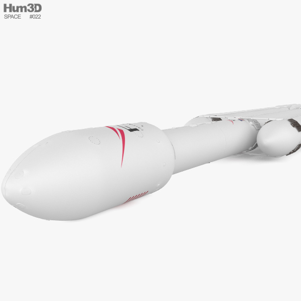 Falcon Heavy 3D model - Download Rockets on 3DModels.org