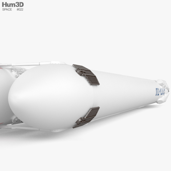 Falcon Heavy 3D model - Download Rockets on 3DModels.org