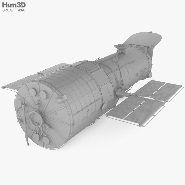 Hubble Space Telescope 3D model - Download Satellite on 3DModels.org
