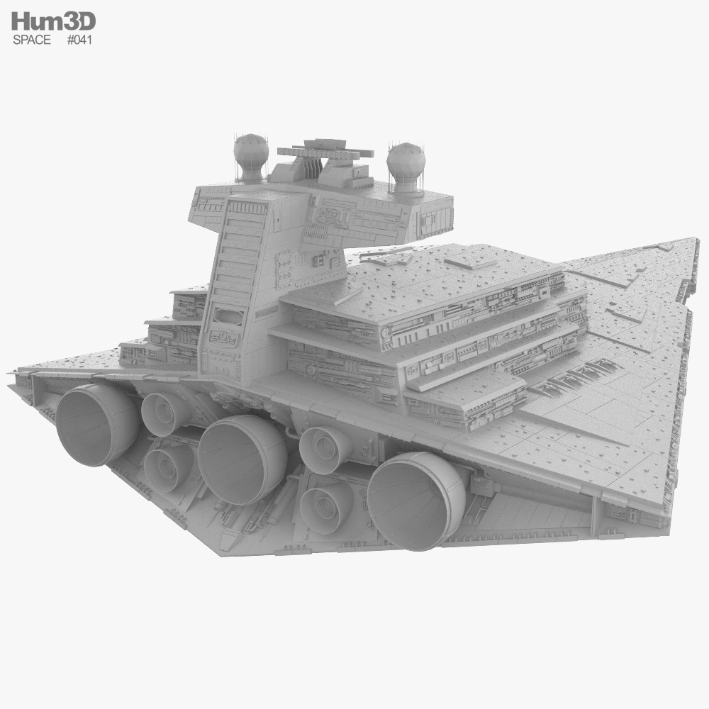 Imperial Star Destroyer 3D model - Download Spaceship on 3DModels.org