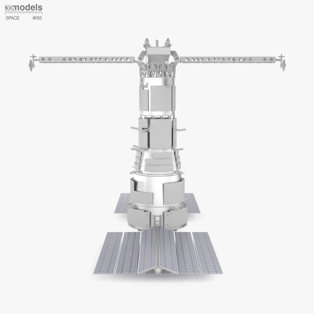 Lotos S1 Satellite 3D model - Download Satellite on 3DModels.org
