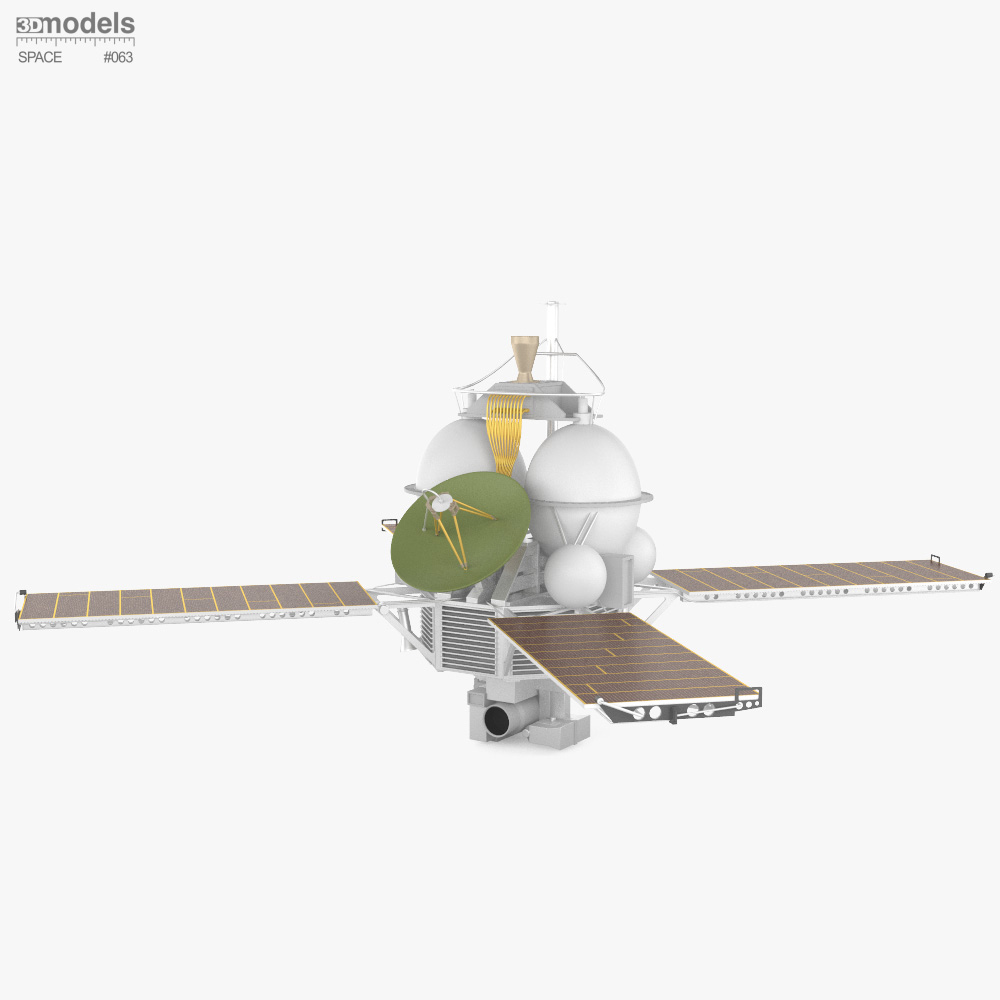 Mariner 9 3D model - Download Space Probe on 3DModels.org