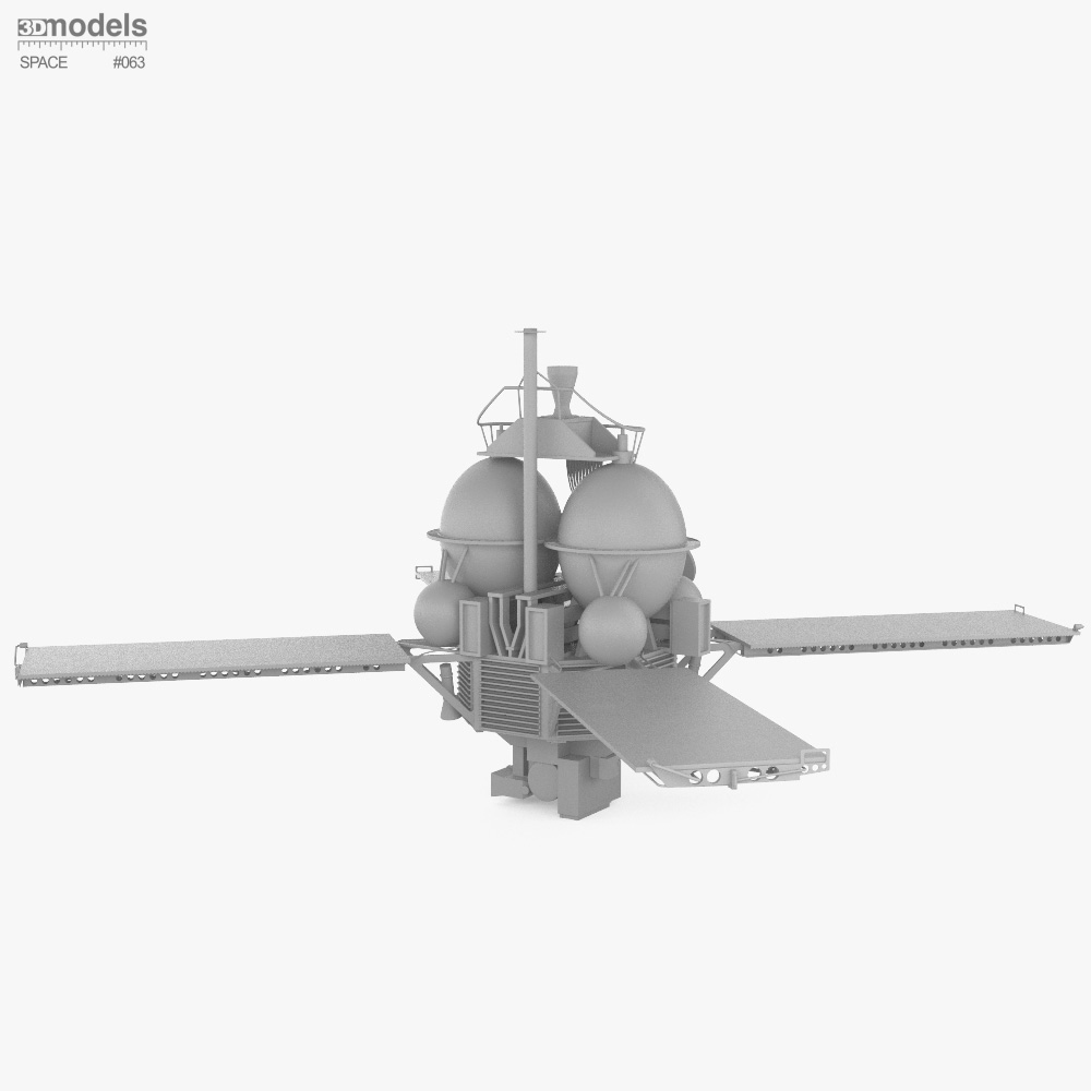 Mariner 9 3D model - Download Space Probe on 3DModels.org