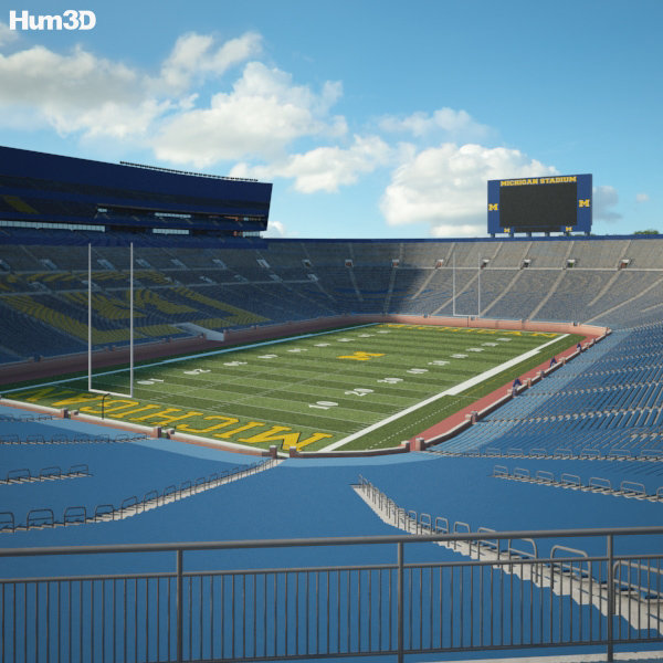 Michigan Stadium 3D model - Download Stadium on 3DModels.org
