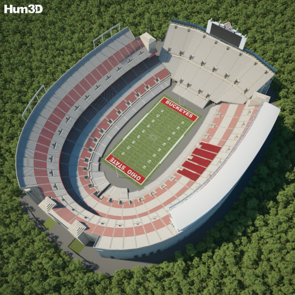 Ohio Stadium 3D model - Download Stadium on 3DModels.org