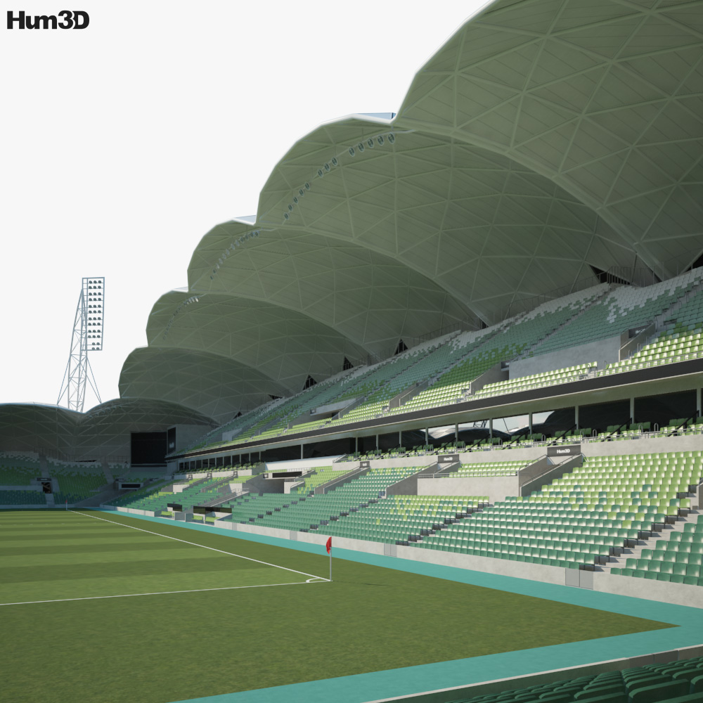 AAMI Park 3D model - Download Stadium on 3DModels.org