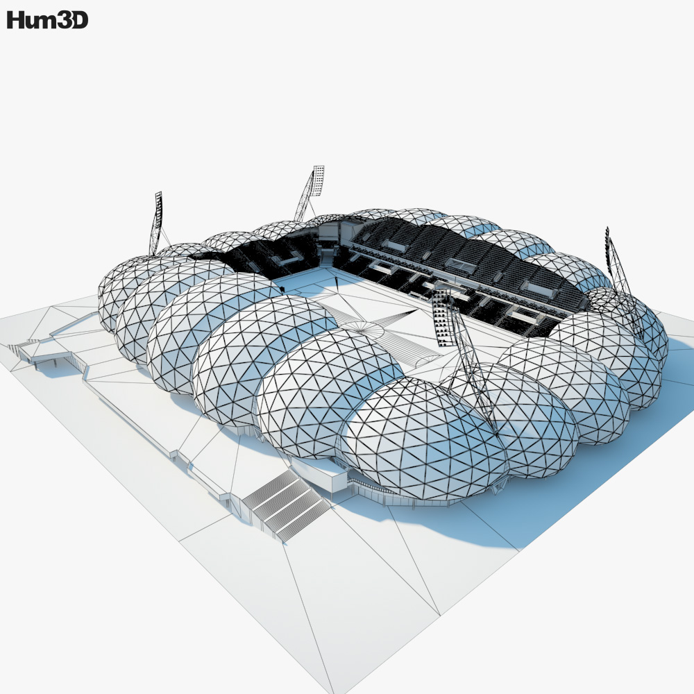 AAMI Park 3D model - Download Stadium on 3DModels.org