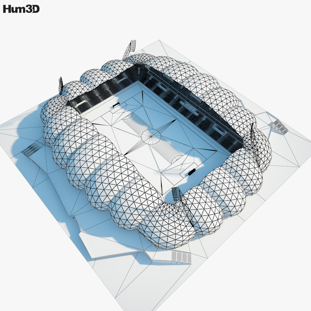 AAMI Park 3D model - Download Stadium on 3DModels.org