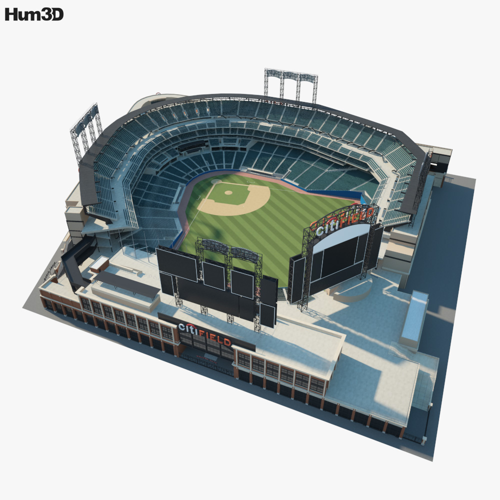 Citi Field 3D model - Download Stadium on 3DModels.org