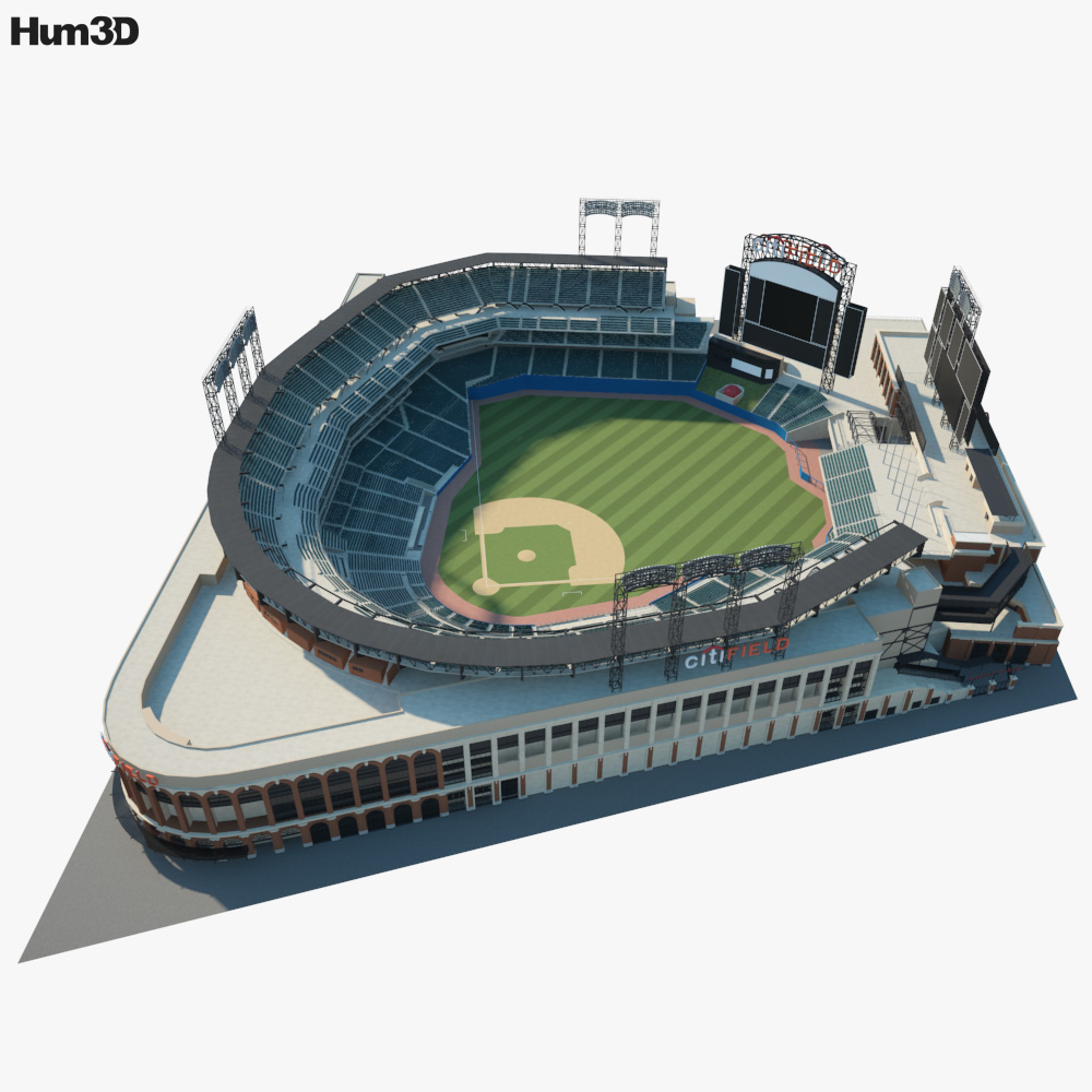Citi Field 3D model - Download Stadium on 3DModels.org