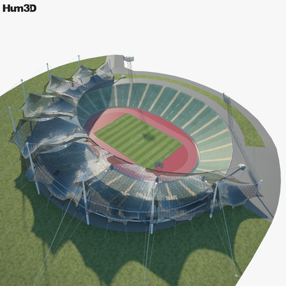 Estadio Olímpico de Múnich Modelo 3D - Descargar Estadio Deportivo ...