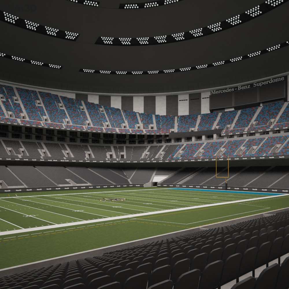 Mercedes-Benz Superdome 3D model - Download Stadium on 3DModels.org