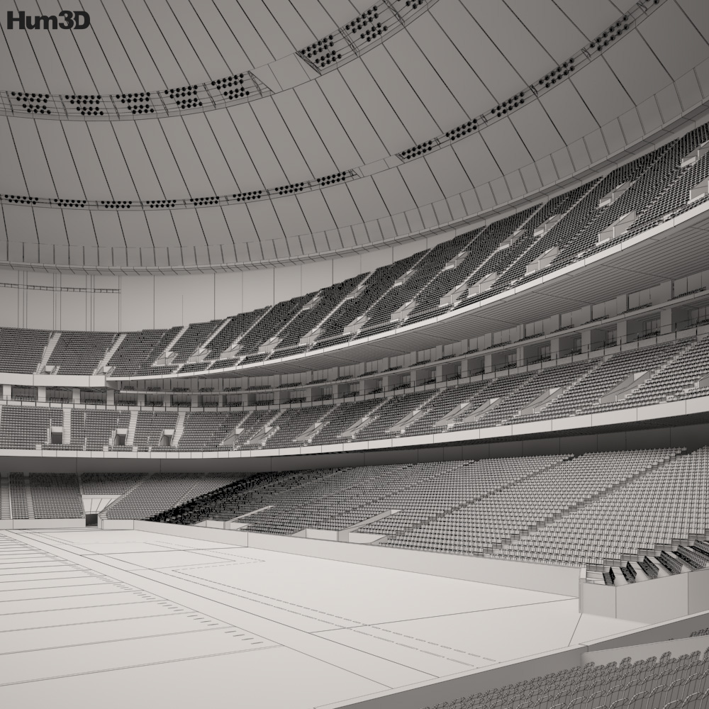 Mercedes-Benz Superdome 3D model - Download Stadium on 3DModels.org