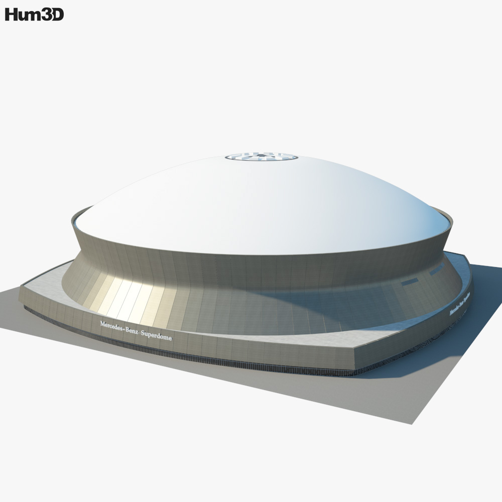 Mercedes-Benz Superdome 3D model - Download Stadium on 3DModels.org