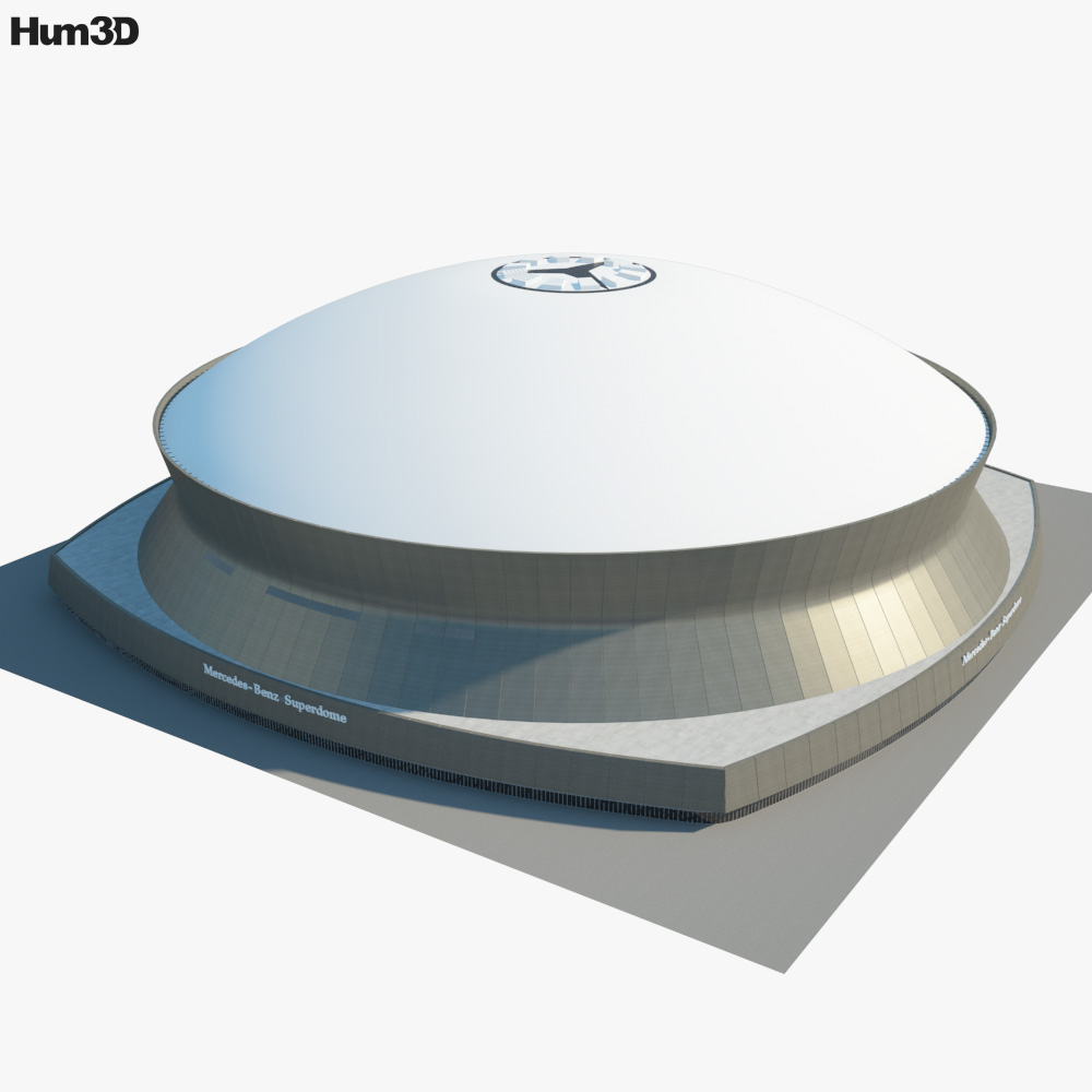 Mercedes-Benz Superdome 3D model - Download Stadium on 3DModels.org