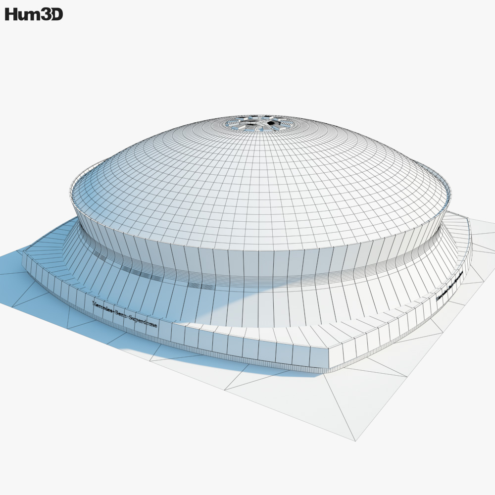 Mercedes-Benz Superdome 3D model - Download Stadium on 3DModels.org