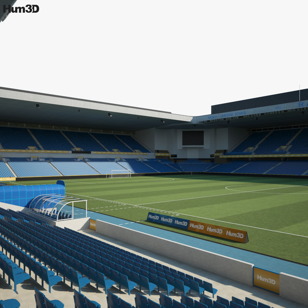Ibrox Stadium 3D model - Download Stadium on 3DModels.org