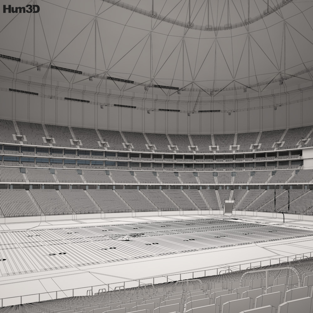 Georgia Dome 3D model - Download Stadium on 3DModels.org