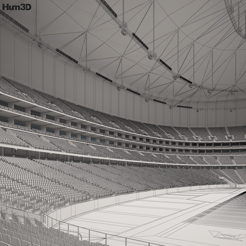 Georgia Dome 3D model - Download Stadium on 3DModels.org