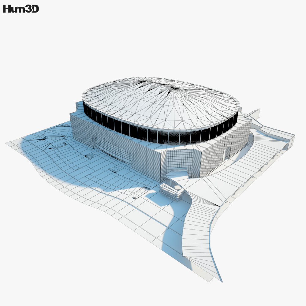 Georgia Dome 3D model - Download Stadium on 3DModels.org