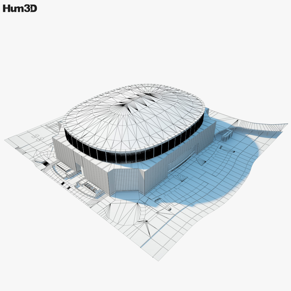 Georgia Dome 3D model - Download Stadium on 3DModels.org
