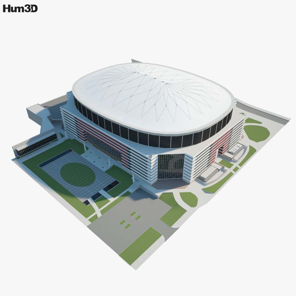 Georgia Dome 3D model - Download Stadium on 3DModels.org