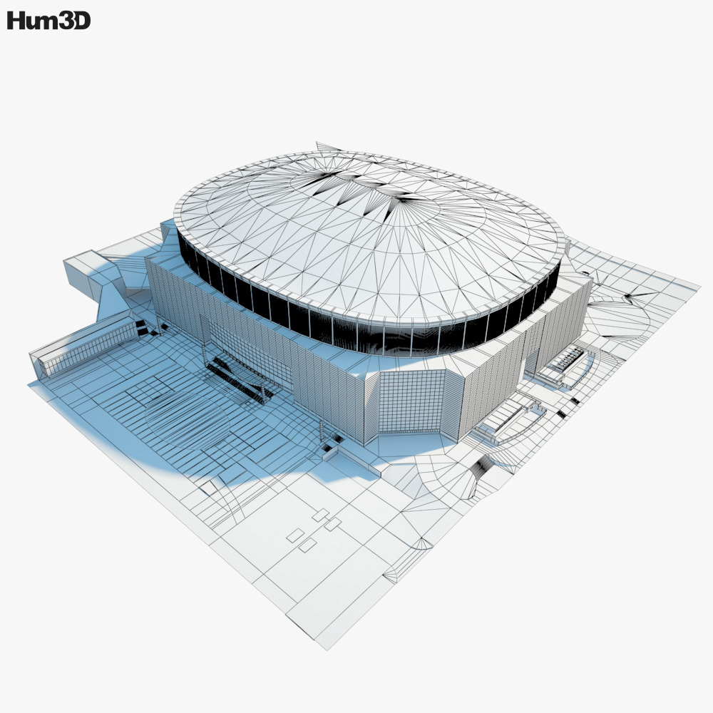 Georgia Dome 3D model - Download Stadium on 3DModels.org